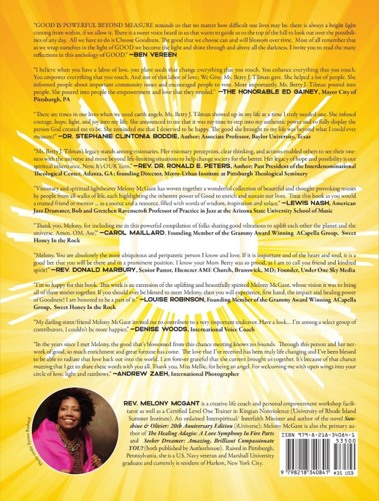 Book - Good Is Powerful Beyond Measure Book